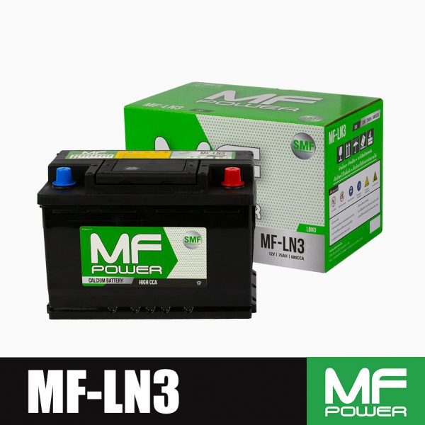 แบตเตอรี่ MF POWER รุ่น ﻿MF-LN3 - 75 แอมป์ ขั้วซ้าย ขั้วจม